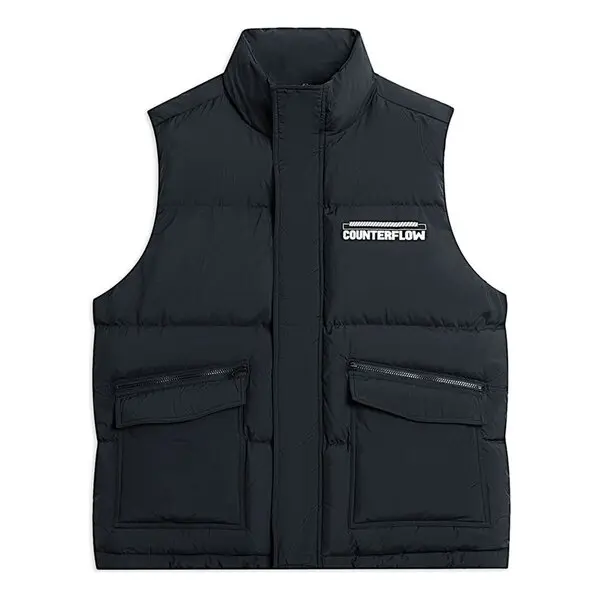 LI-NING Cf Logo Down Vest - Black/white