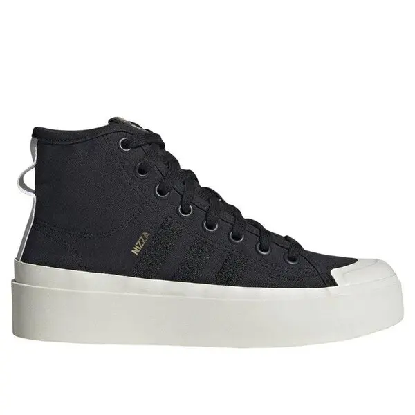 Adidas Nizza Bonega Mid High Top Platform Sneakers - Black/white