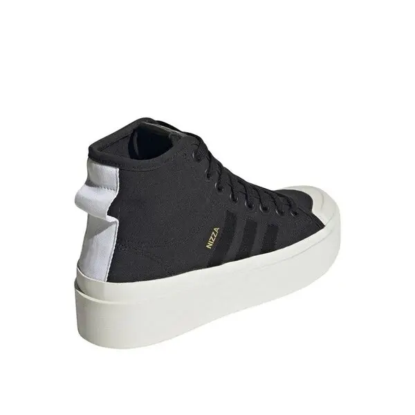 Adidas Nizza Bonega Mid High Top Platform Sneakers - Black/white