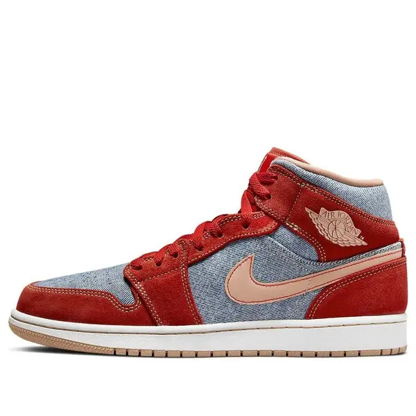 JORDAN 1 Mid "denim Red - /blue