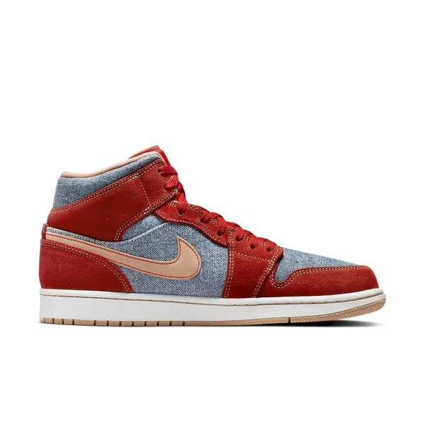 JORDAN 1 Mid "denim Red - /blue