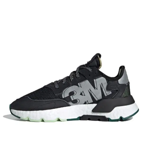 Adidas Nite Jogger "3m Core Carbon" Sneakers - Black