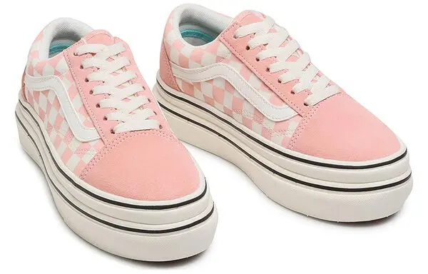 VANS Old Skool Platform Sneakers - Pinkwhite