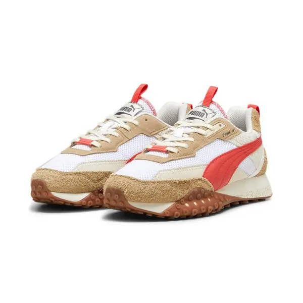 PUMA Blktop Rider Sneakers - White/active Red/khaki