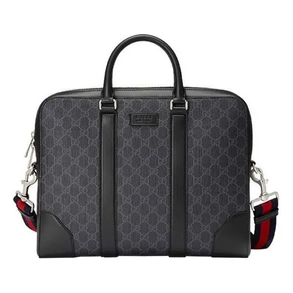 Gucci Gg Supreme Briefcase - Black
