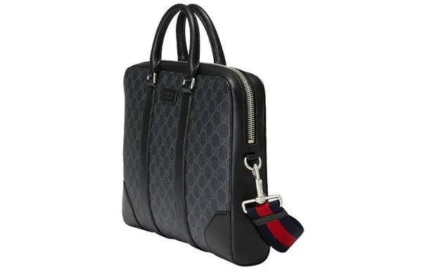 Gucci Gg Supreme Briefcase - Black