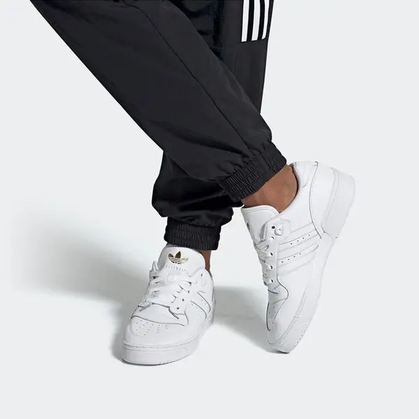 Adidas Rivalry Low "white Gold" Sneakers - White/gold