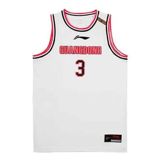 LI-NING Cba Guangdong Basketball Jersey - White/black/red