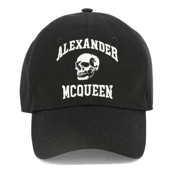 Alexander McQueen Embroidered Logo Baseball Cap - Black