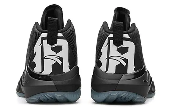 ANTA High Top Basketball Sneakers - Black/blue/white