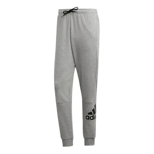 Adidas Mh Bos Pnt Ft Logo Printing Bundle Feet Sports Long Pants Asia Edition Light - Grey