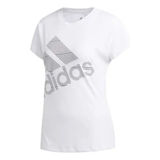 Adidas Short Sleeve Crewneck T-shirt With Graphic Logo