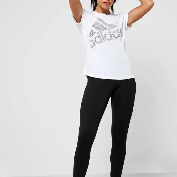 Adidas Short Sleeve Crewneck T-shirt With Graphic Logo