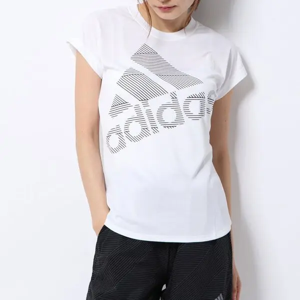 Adidas Short Sleeve Crewneck T-shirt With Graphic Logo