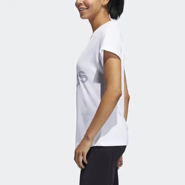 Adidas Short Sleeve Crewneck T-shirt With Graphic Logo
