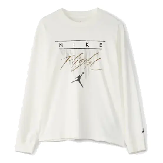 JORDAN Long-sleeve Graphic T-shirt Asia Sizing 'sail - Sail/black
