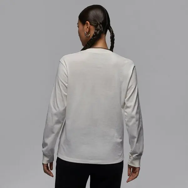 JORDAN Long-sleeve Graphic T-shirt - Sail/black