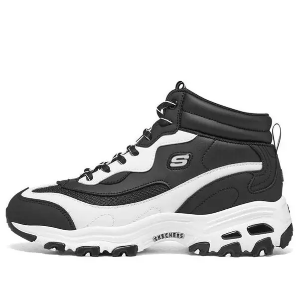 Sketchers D'lites 1.0 High Top Sneakers - Black/white