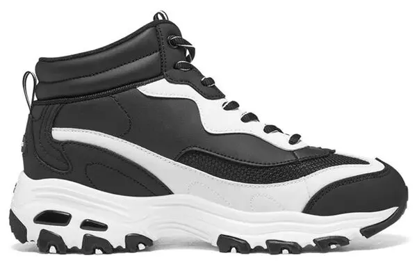 Sketchers D'lites 1.0 High Top Sneakers - Black/white