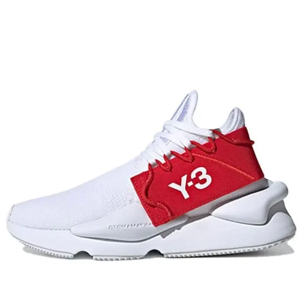 Adidas Y-3 Kaiwa Knit Sneakers - White/red