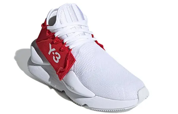 Adidas Y-3 Kaiwa Knit Sneakers - White/red