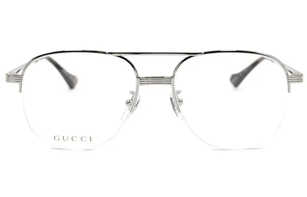 Gucci Series Optical Metallic Aviator Eyeglasses