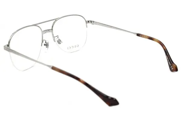 Gucci Series Optical Metallic Aviator Eyeglasses