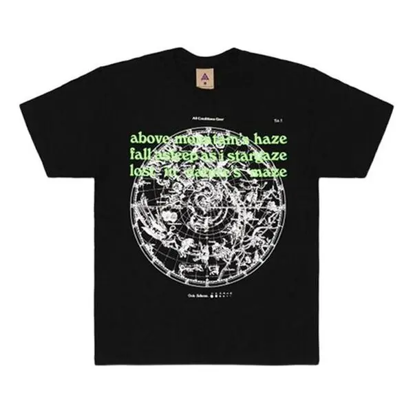 Nike Stargaze Athleisure Casual Sports Round Neck Short Sleeve - Black