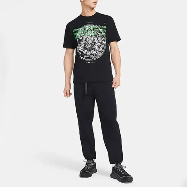 Nike Stargaze Athleisure Casual Sports Round Neck Short Sleeve - Black