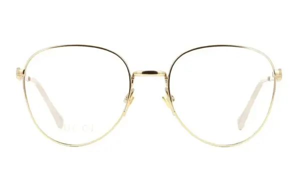 Gucci Horsebit Metallic Round Frame Optical Eyeglasses