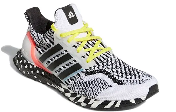 Adidas Ultraboost 5.0 Dna "multi Pattern" Sneakers - White/black/yellow