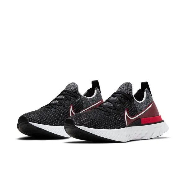 Nike React Infinity Run Flyknit Athletic Sneakers - Black/red