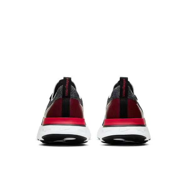 Nike React Infinity Run Flyknit Athletic Sneakers - Black/red