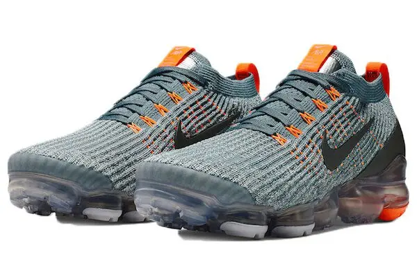 Nike Vapormax Flyknit 3 Sneakers - Gray/orange