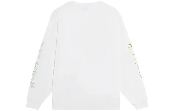LI-NING Badfive Graphic Long Sleeve T-shirt 'white