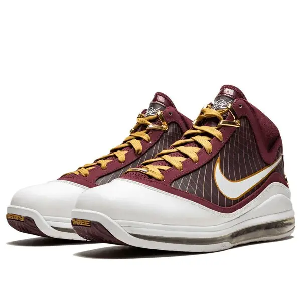 Nike Max Lebron 7 "christ The King" Sneakers - White/goldyellowgold