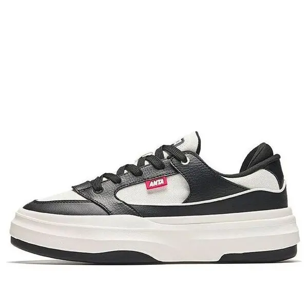 ANTA Casual Lace-up Sneakers - Black/white