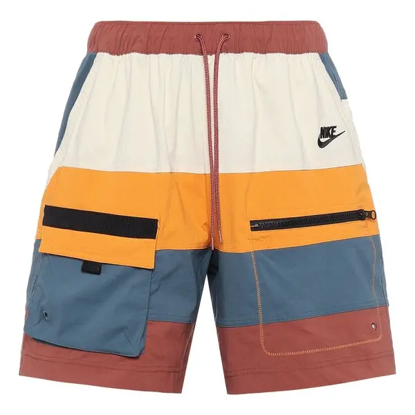 Nike Colorblocked Shorts - Red