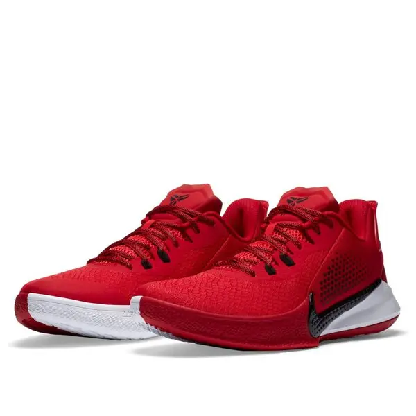 Nike Mamba Fury Team Basketball Sneakers - Red/white