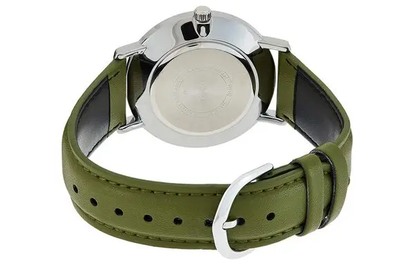 Casio Quartz Analog Watch With Leather Strap