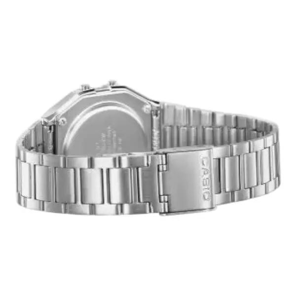 Casio Vintage Stainless Steel Band Watch With Led Light