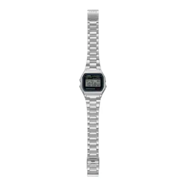 Casio Vintage Stainless Steel Band Watch With Led Light
