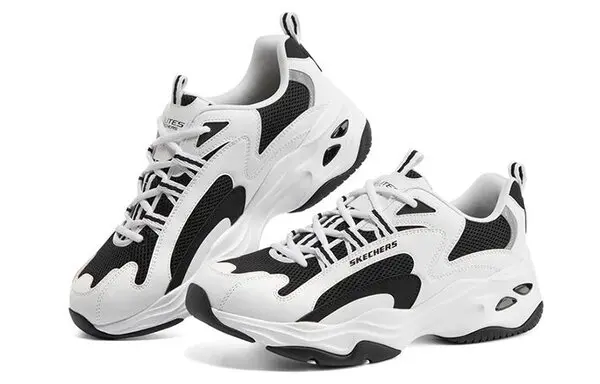 Sketchers Dlites 4.0 Athletic Sneakers - White/black