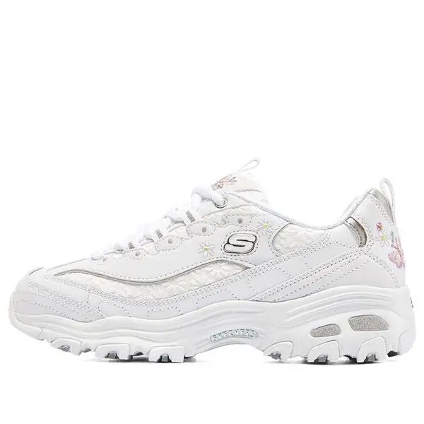 Sketchers D'lites 1.0 Low Top Sneakers - White