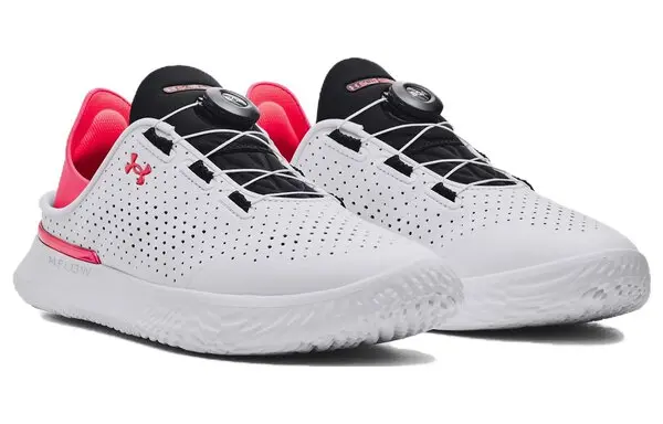 Under Armour Ua Slipspeed Training Sneakers - Cloud White/core Black/pink