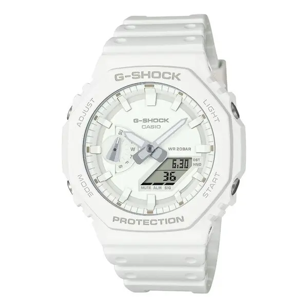Casio G-shock Octagonal Biopolymer Resin Strap Watch - White