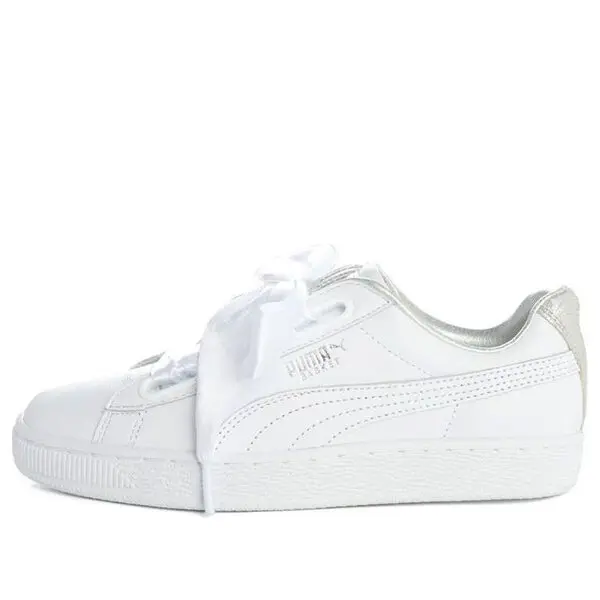 PUMA Suede Heart Crush Sneakers - White/silver