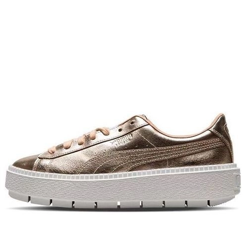 PUMA Basket Platform Trace Luxe Sneakers - Gold