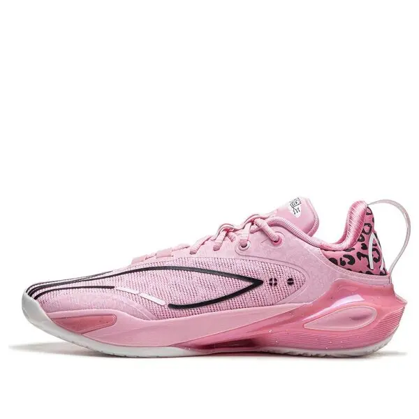LI-NING Speed "pink Double Boom" Athletic Sneakers - Pink/black/white
