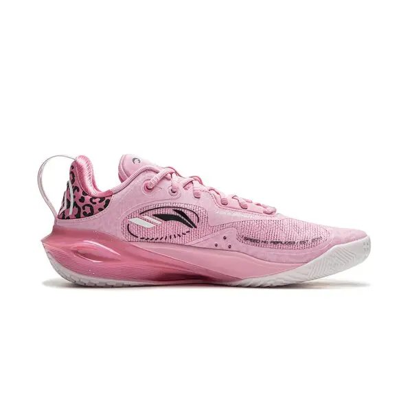 LI-NING Speed "pink Double Boom" Athletic Sneakers - Pink/black/white